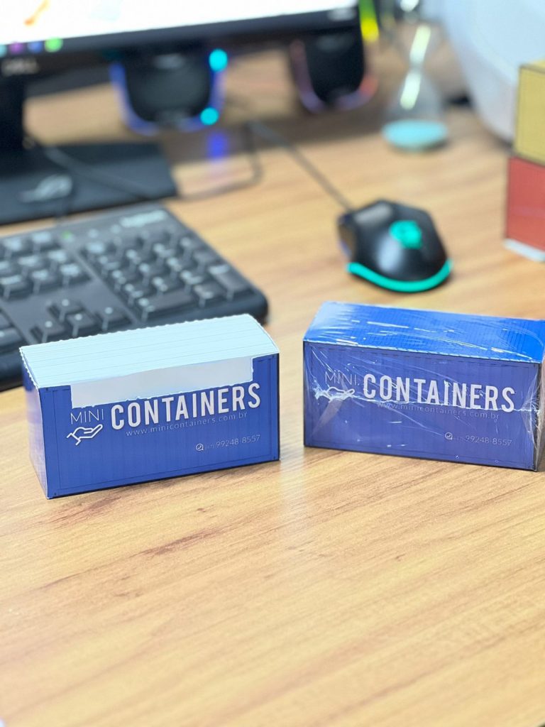Mini Container Bloco de Notas - Mini Containers